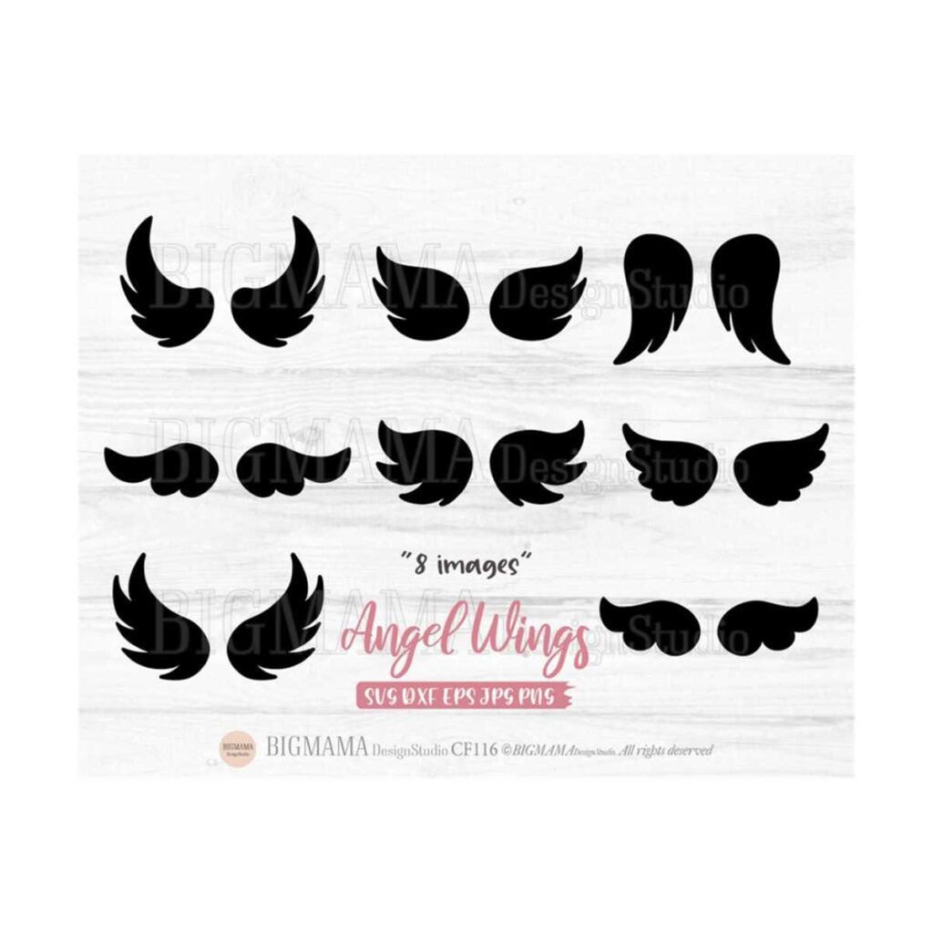 Angel Wings SVG Images A Designers Guide | GrafexMedia