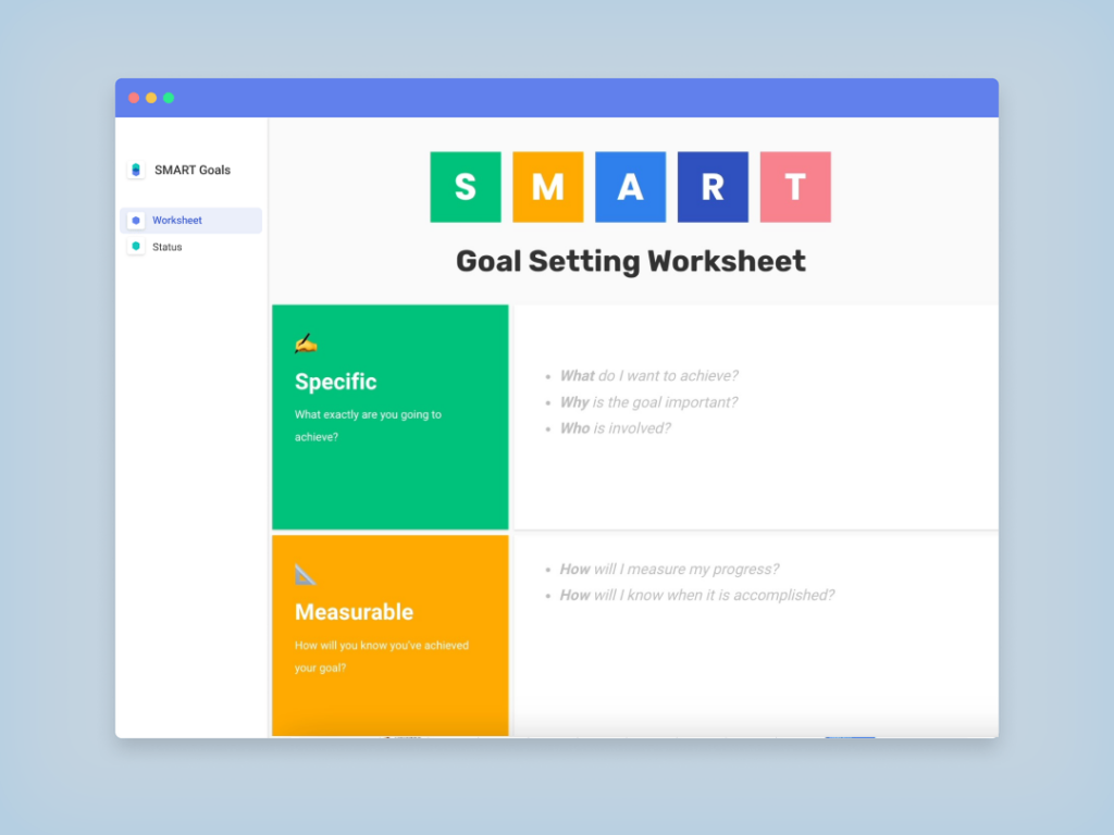 Best Smart Goals Templates Achieve Your Dreams | GrafexMedia