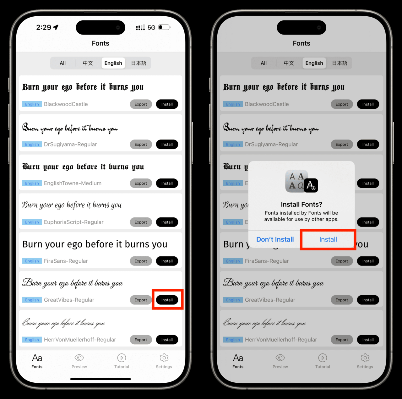 How to Install and Use Custom Fonts on iPhone and iPad | GrafexMedia