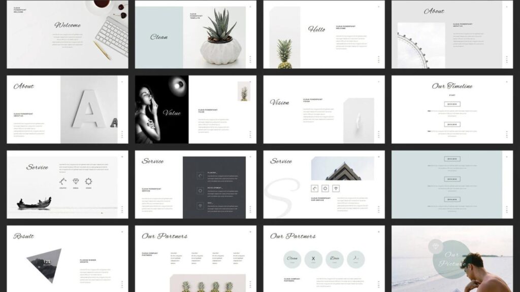 Free Minimalist PowerPoint Templates Your Guide | GrafexMedia