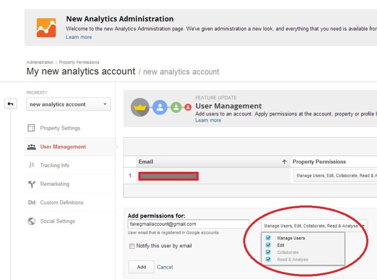 How to Add a User on Google Analytics | GrafexMedia