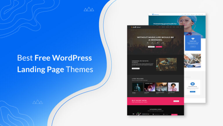 Best Free Landing WordPress Themes | GrafexMedia